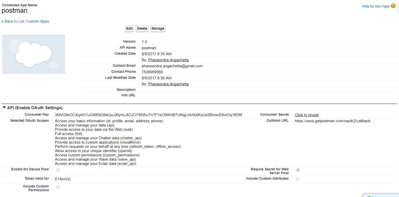 Inserting Records In Account Or Any Other Sobject Through Postman In